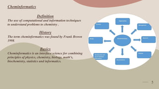 A study of bioinformatics And Cheminformatics | PPTX