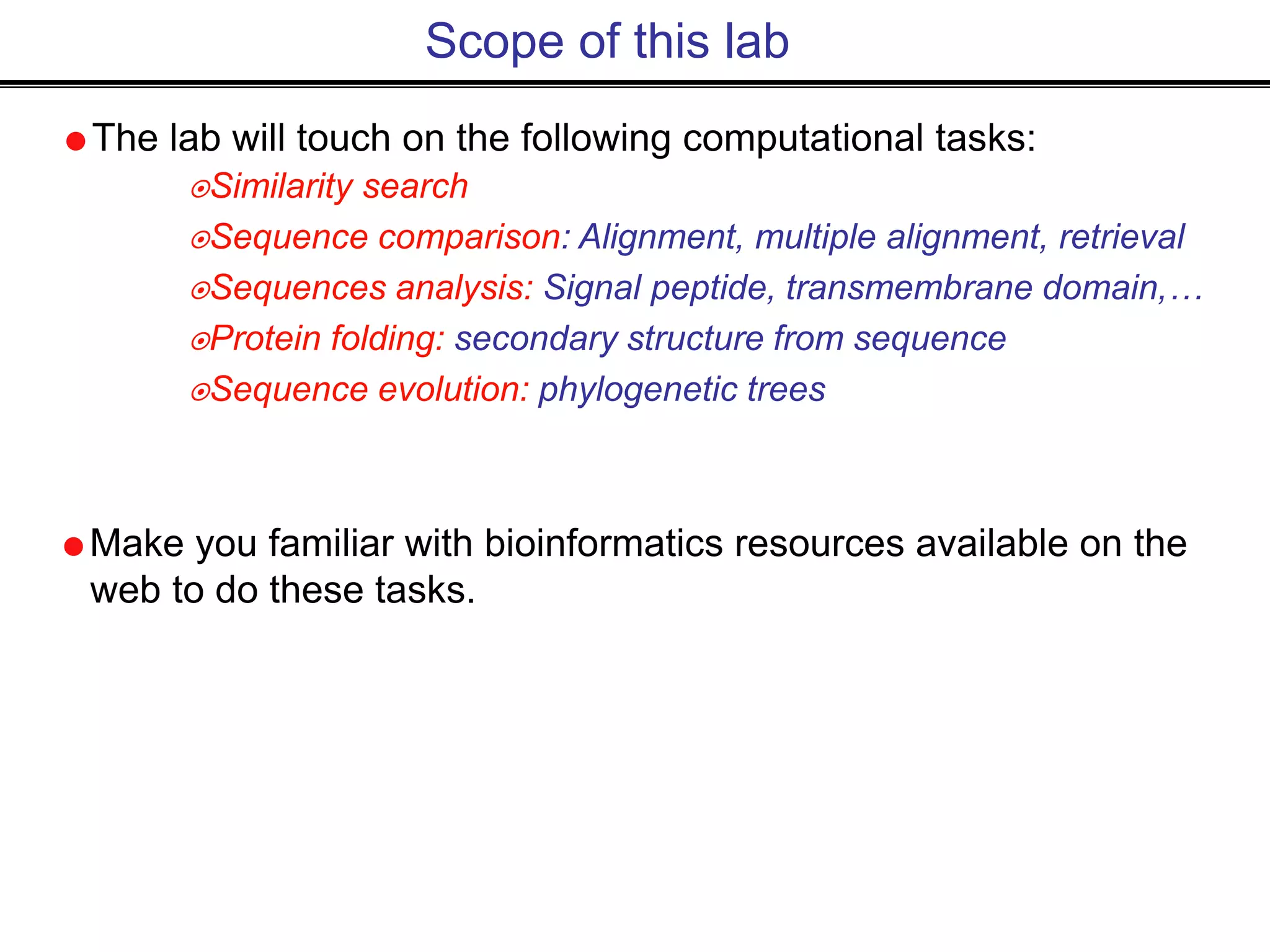 Bioinformatics_1_ChenS.pptx | Databases | Computer Software and Applications