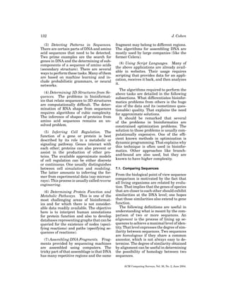 Bioinformatics—an introduction for computer scientists | PDF