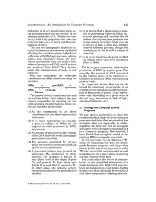 Bioinformatics—an introduction for computer scientists | PDF