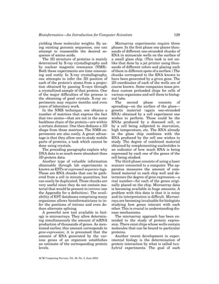 Bioinformatics—an introduction for computer scientists | PDF