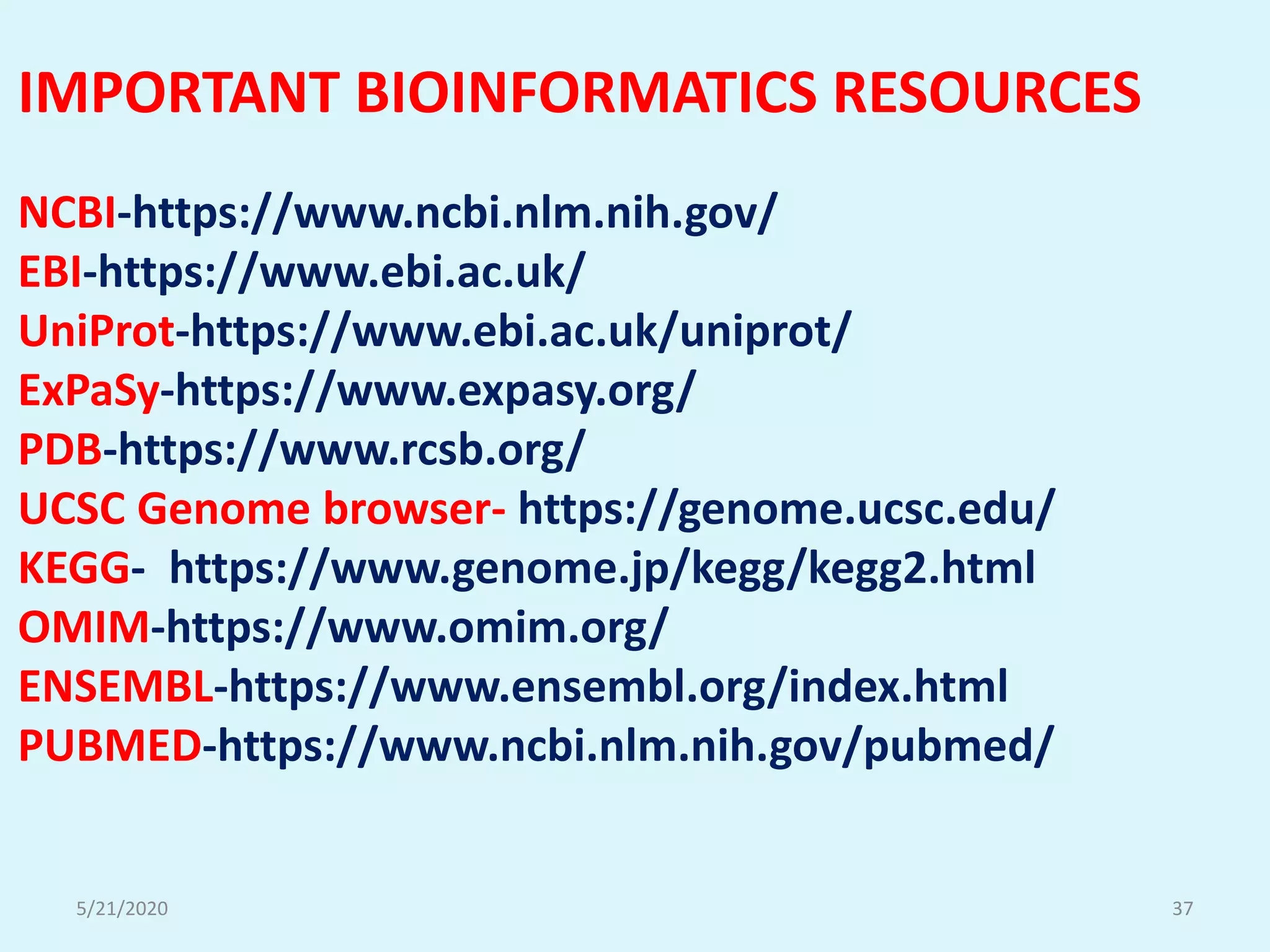 Bioinformatics Applications And Challenges Ppt
