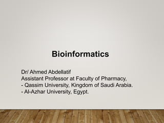 Bioinformatics | PPT