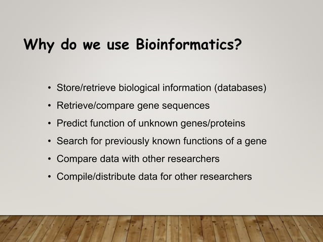 Bioinformatics | PPT