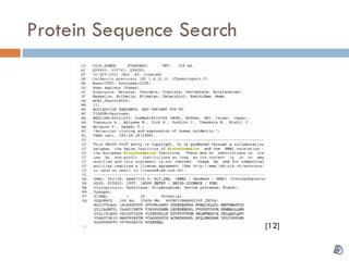 Bioinformatics Databases | PPT