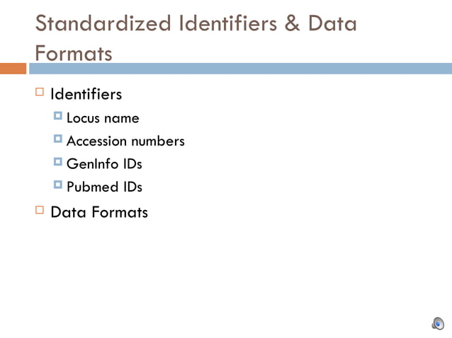 Bioinformatics Databases | PPT