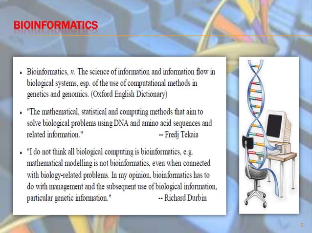 Bioinformatics Final Presentation | PPTX