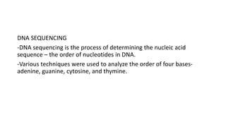 Bioinformatics for beginners | PPTX