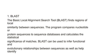 Bioinformatics for beginners | PPTX
