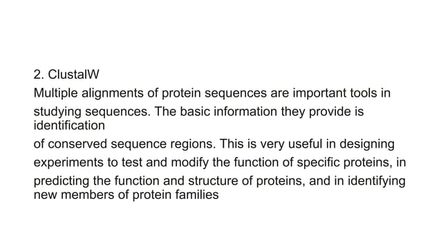 Bioinformatics for beginners | PPTX