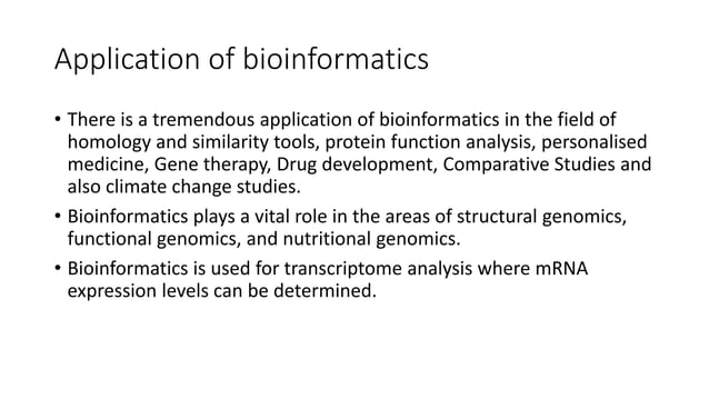 Bioinformatics for beginners | PPTX