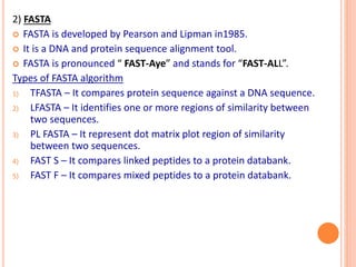Bioinformatics for beginners (exam point of view) | PPTX