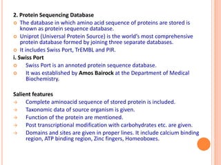 Bioinformatics for beginners (exam point of view) | PPTX