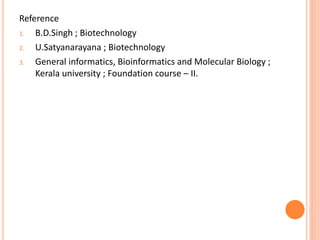 Bioinformatics for beginners (exam point of view) | PPTX