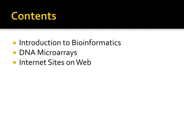 Bioinformatics group presentation | PPT