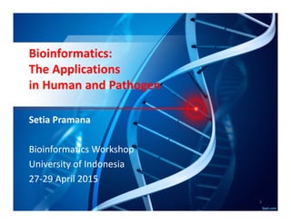 Bioinformatics I-4 lecture | PPT