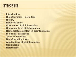 Bioinformatics in biotechnology by kk sahu | PPT