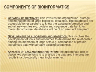 Bioinformatics in biotechnology by kk sahu | PPT