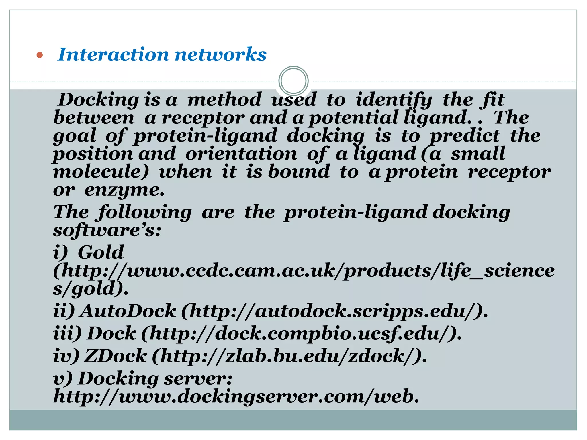 Bioinformatics in drug discovery | PPTX