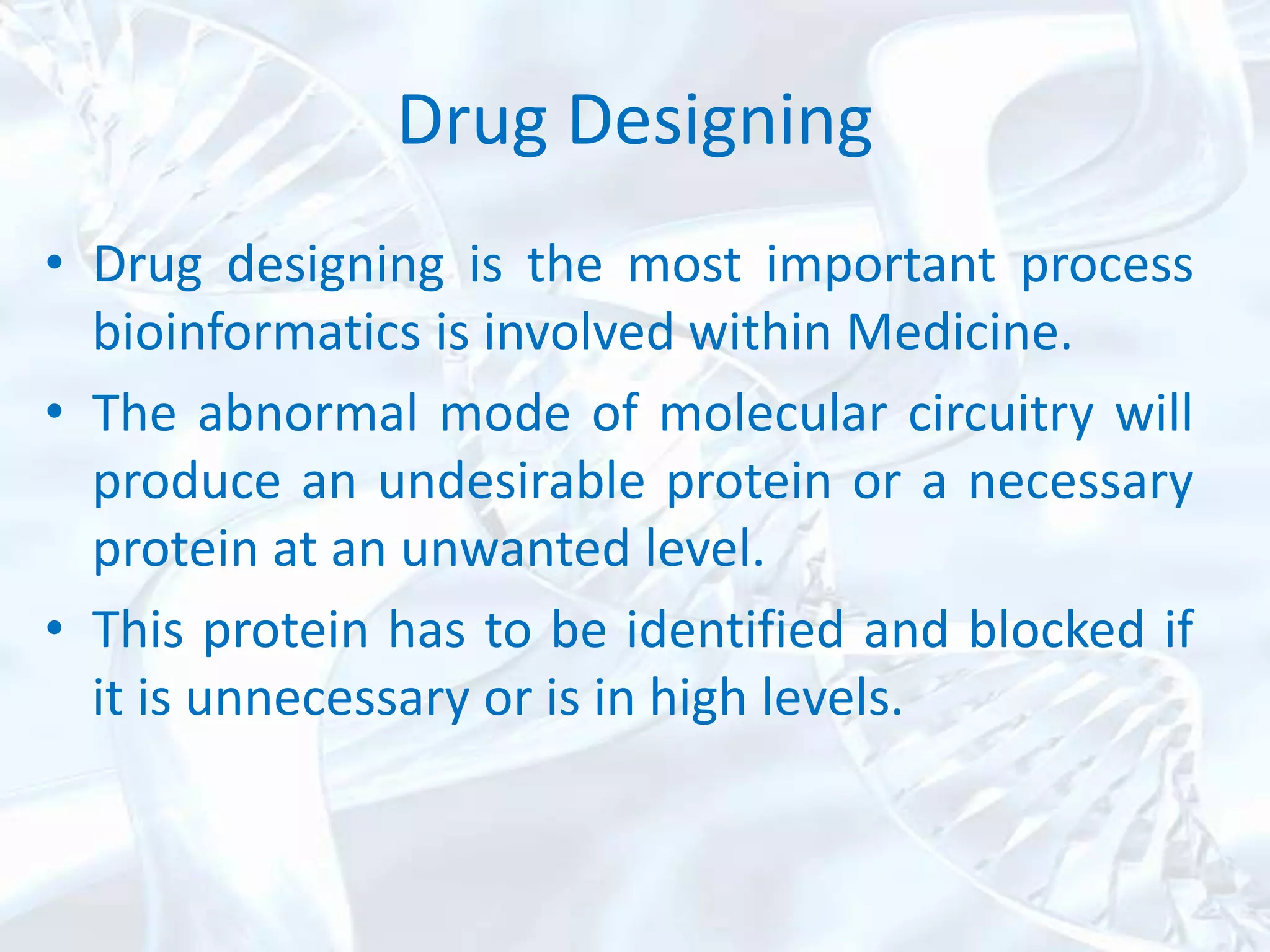 Bioinformatics in medicine | PPTX