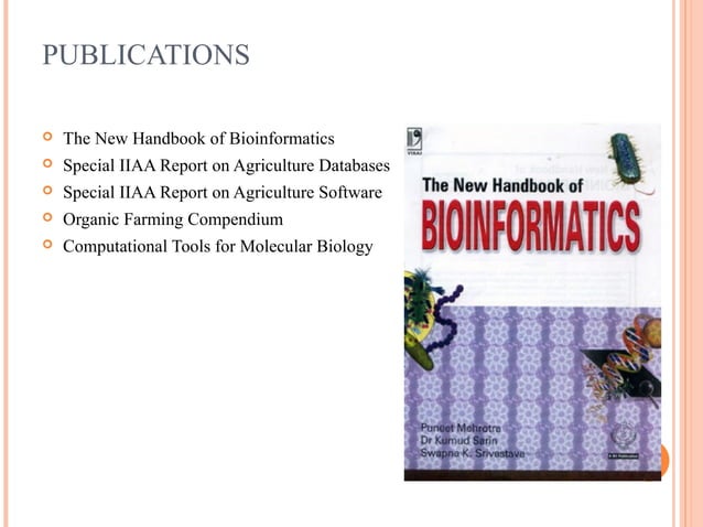 Bioinformatics institute of india | PPT