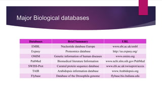Bioinformatics introduction | PPTX