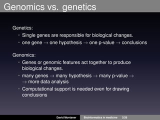Bioinformatics Introduction | PPT