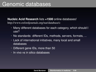 Bioinformatics Introduction | PPT