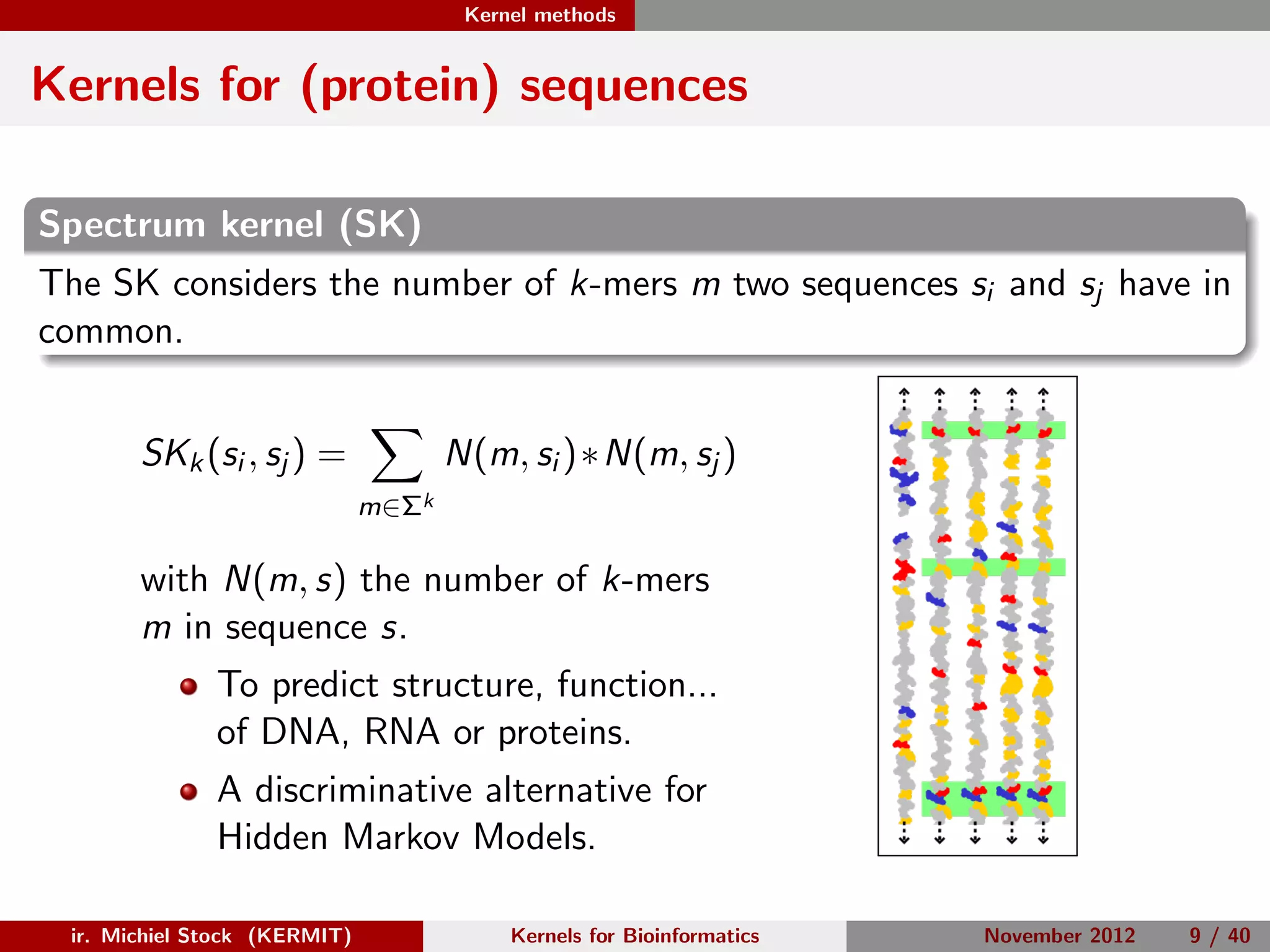 Bioinformatics kernels relations | PPT