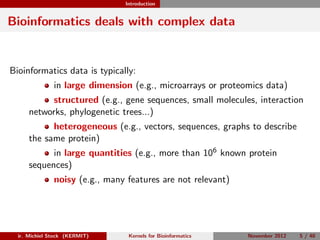 Bioinformatics kernels relations | PDF