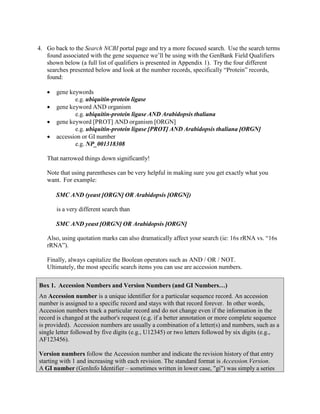 Bioinformatics Lab01.docx | Search | Internet