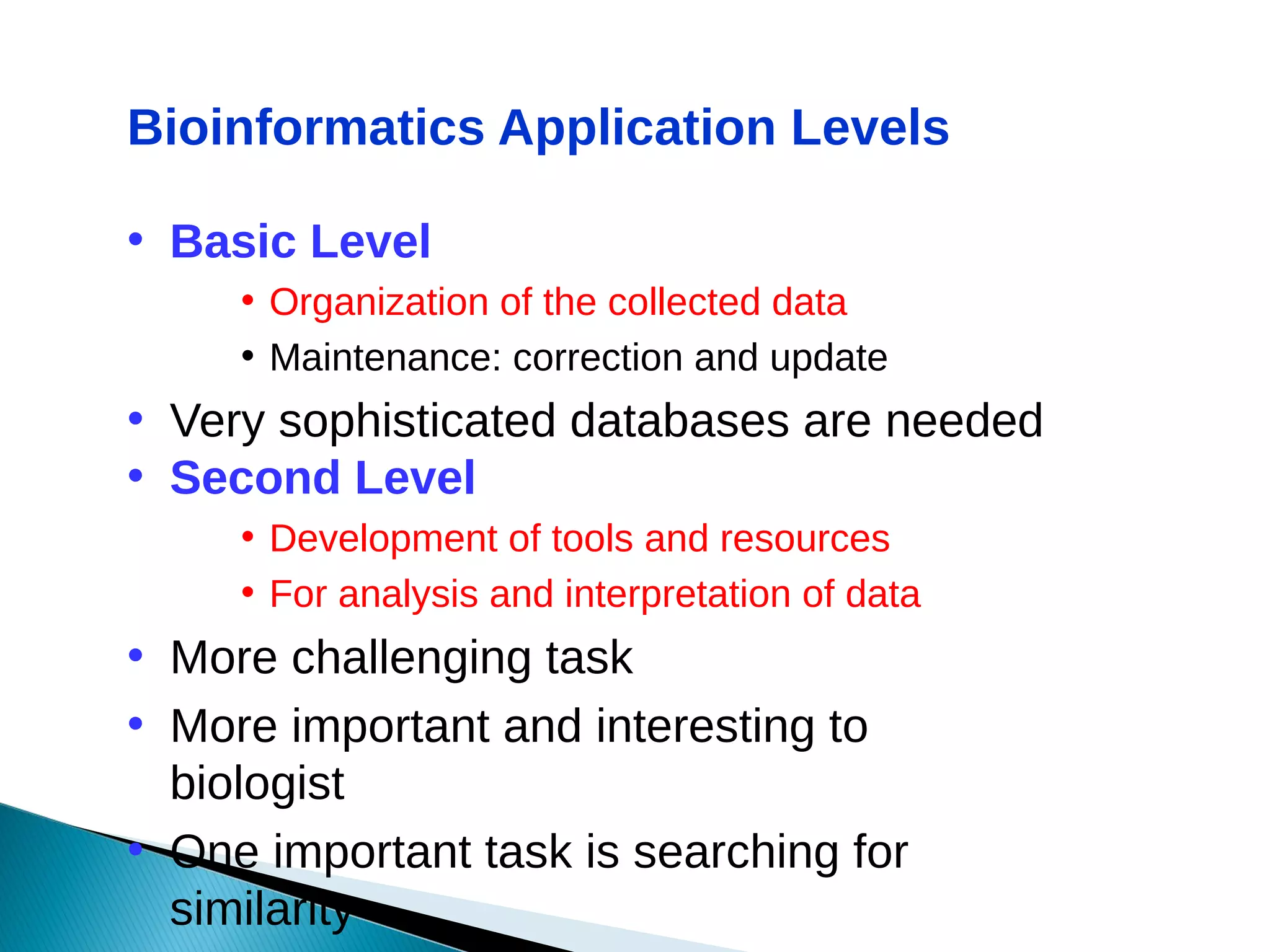 Bioinformatics Lecture 1 Ppt