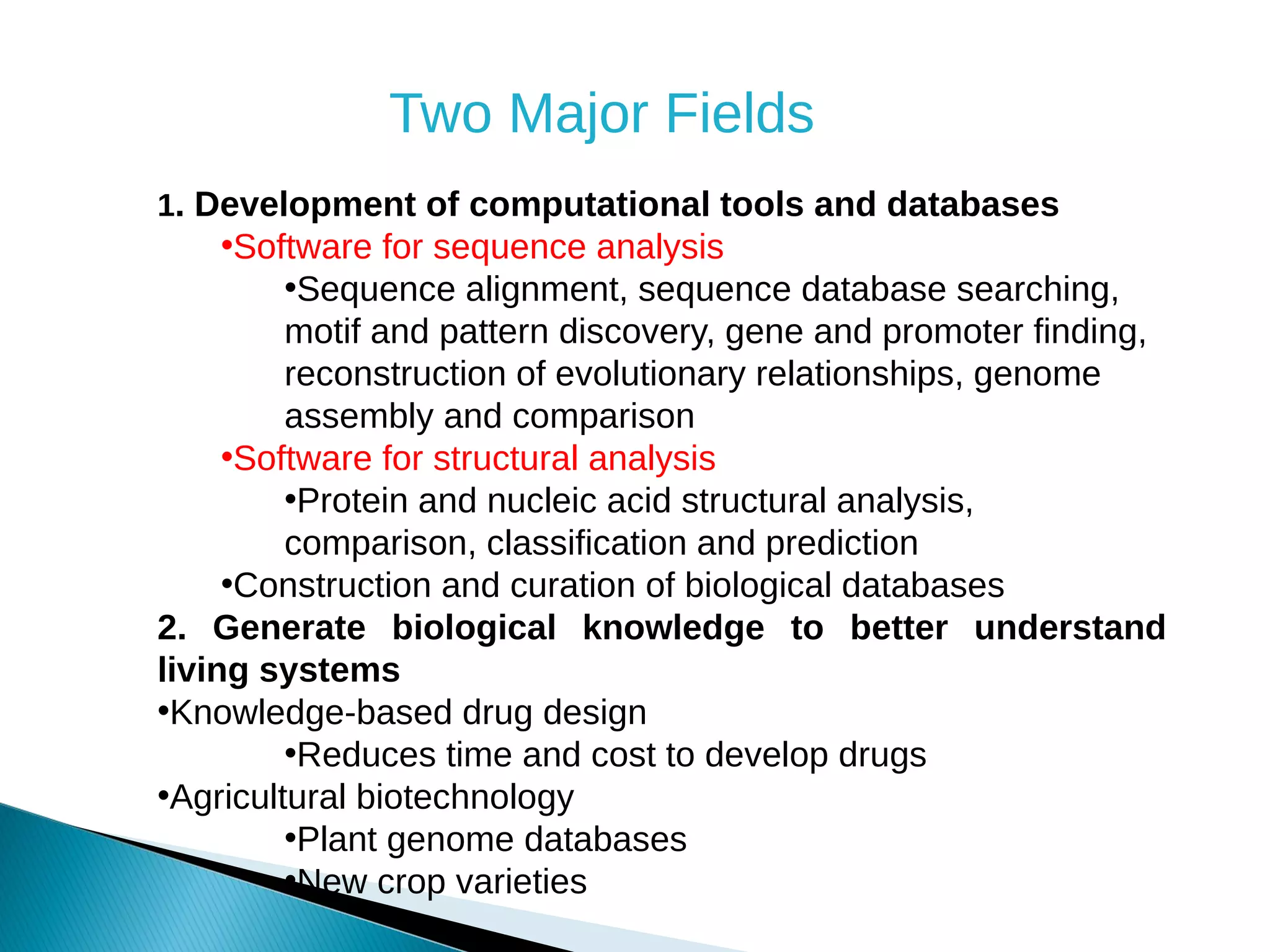 Bioinformatics Lecture 1 Ppt
