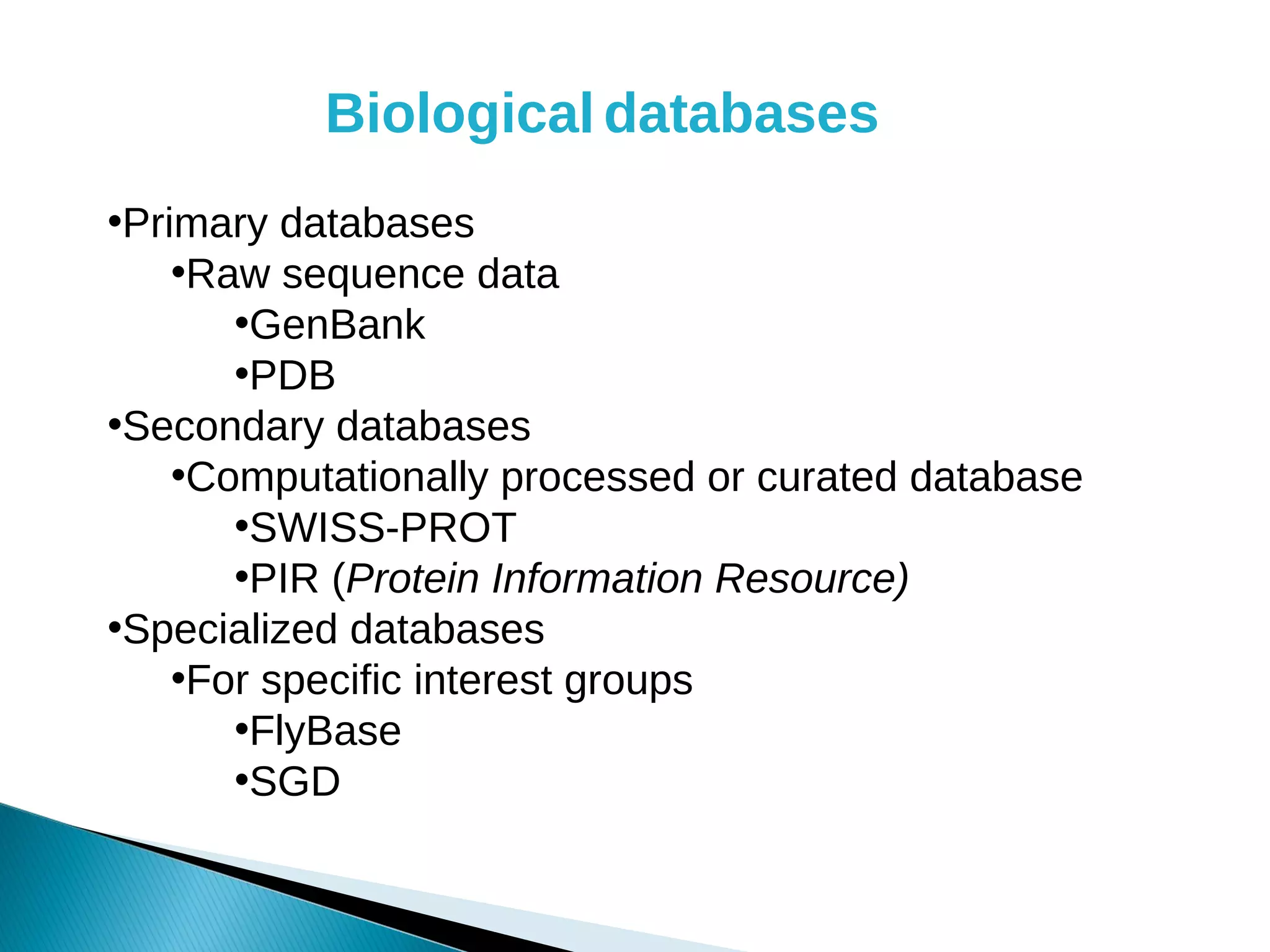 Bioinformatics Lecture 1 Ppt
