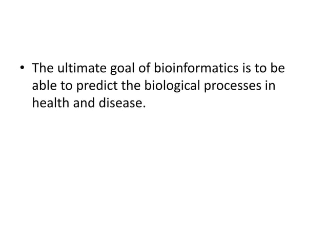 bioinformatics lecture 2.pptx and computational Boilogygy | PPT
