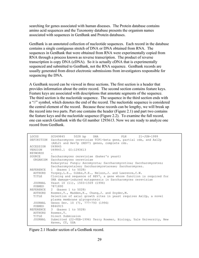 Bioinformatics manual | PDF
