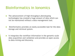 Bioinformatics ppt | PPTX
