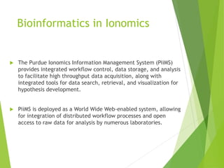 Bioinformatics ppt | PPTX