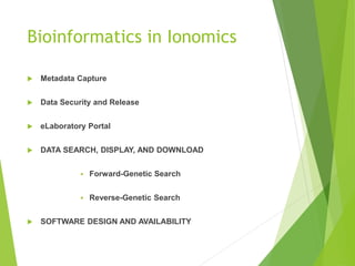 Bioinformatics ppt | PPTX