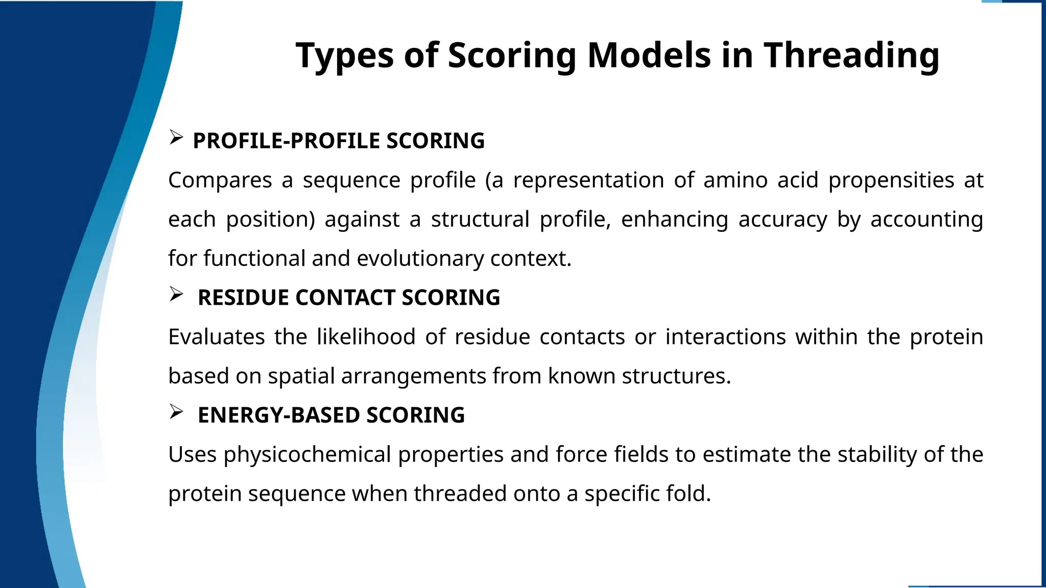 threading and fold recognition bioinformatics | PPTX