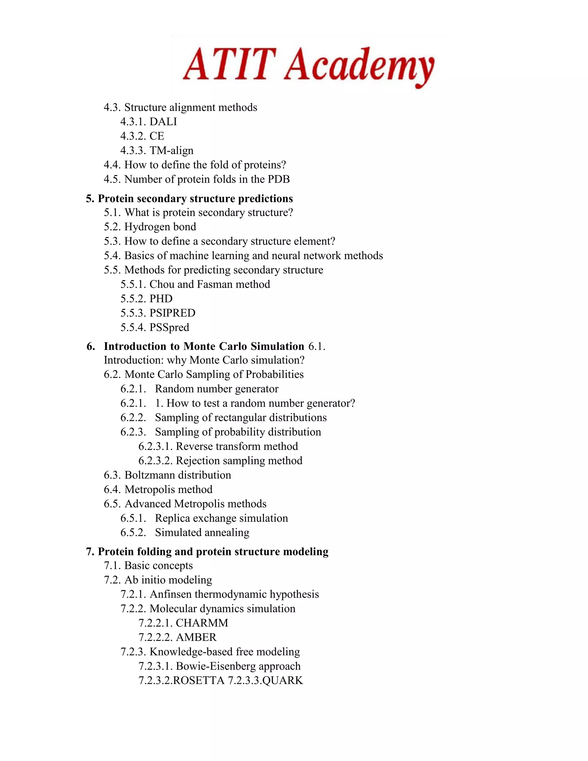 Bioinformatics Practical-Course- ATIT Academy | PDF