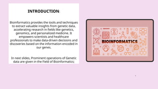 Bioinformatics Presentation.pptxjnnknknnm | PPT