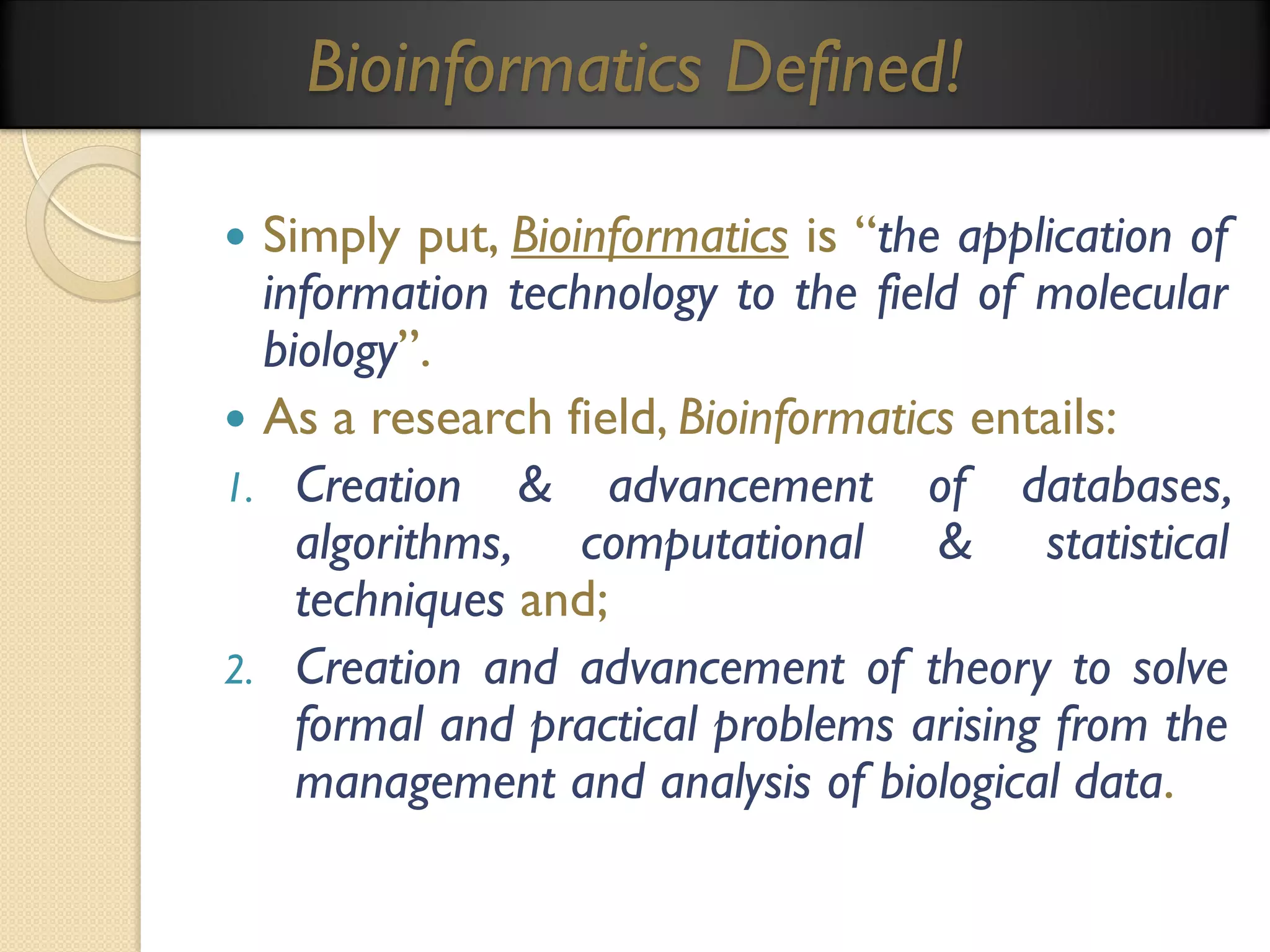 Bioinformatics Principles And Applications Pdf