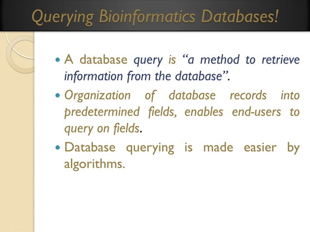 Bioinformatics principles and applications | PDF