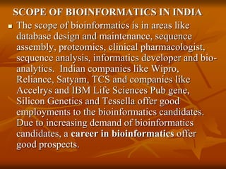 Bioinformatics relevance with biotechnology | PPT | Biotech and ...