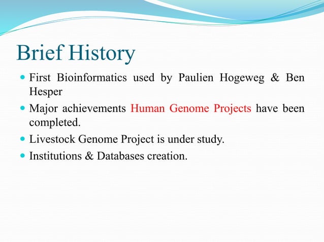 Bioinformatics & its scope in biotech. | PPTX