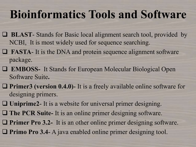 Bioinformatics & It's Scope in Biotechnology | PPTX | Biotech and ...