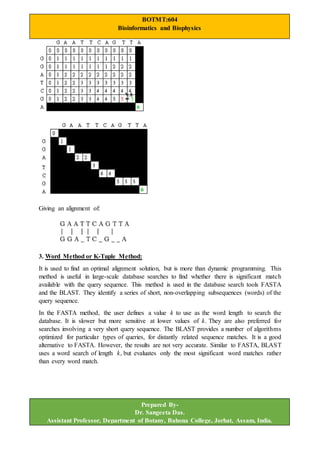 Bioinformatics_Sequence Analysis | DOCX