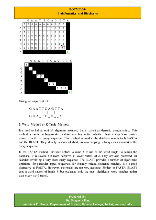 Bioinformatics_Sequence Analysis | DOCX | Programming Languages | Computing