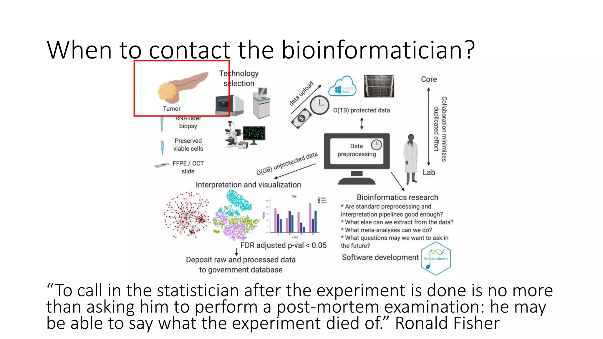 Bioinformatics workflows and study design | PPTX